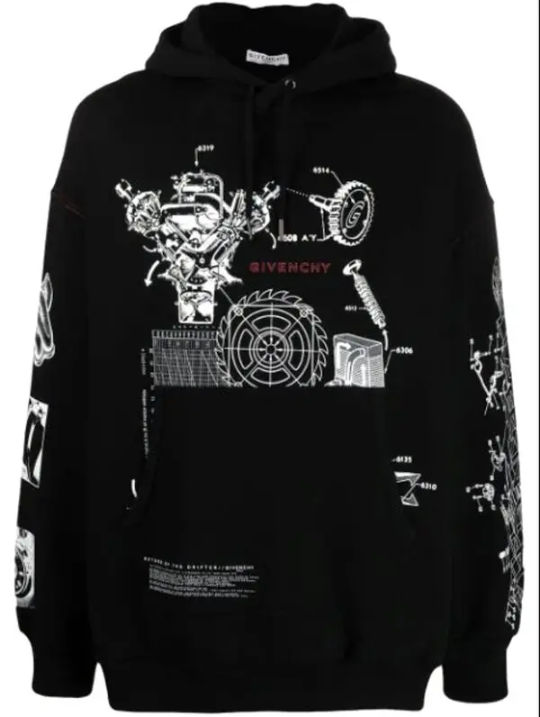 Givenchy Graphic Print Hoodie