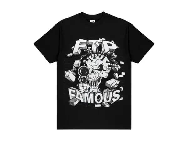 FTP X Famous Skull Tee Shirt - Black