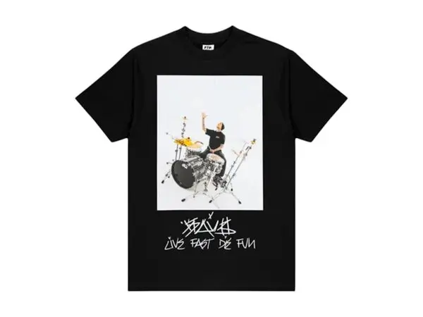 FTP X Famous Travis Barker Photo Tee Shirt - Black