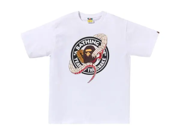 A BATHING APE Year Of The Snake Tee Shirt - White