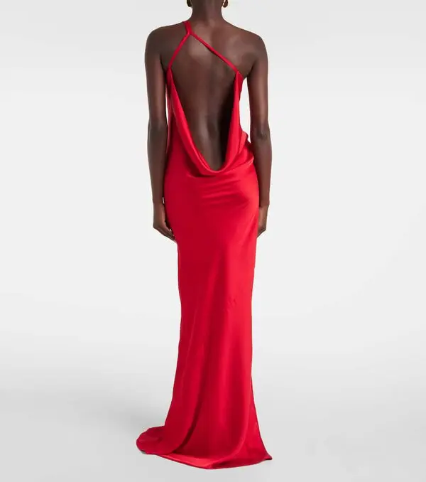 Norma Kamali One-shoulder Gown