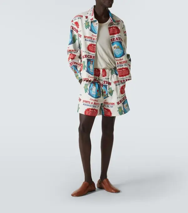 BODE Enrichment Printed Cotton Shorts - Multicoloured