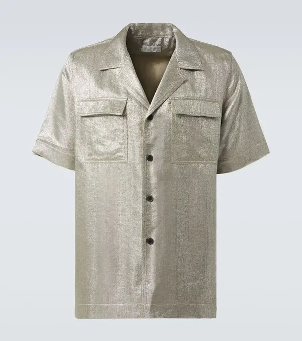 Dries Van Noten Pleated Shirt - Silver