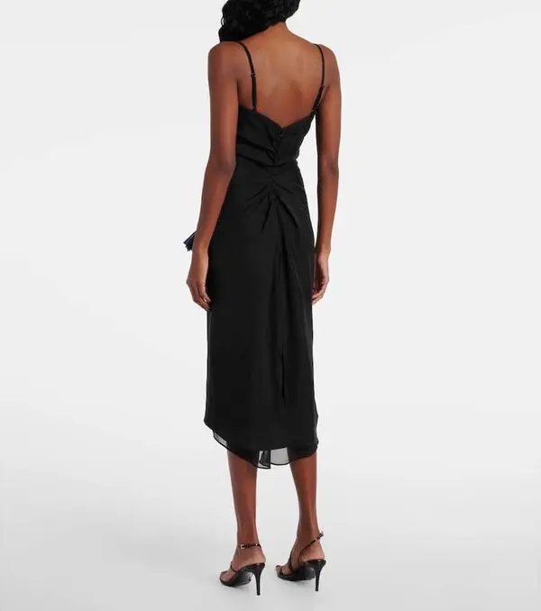 JACQUES WEI Embroidered Maxi Dress