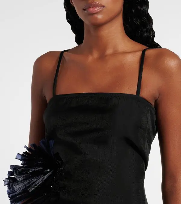 JACQUES WEI Embroidered Maxi Dress