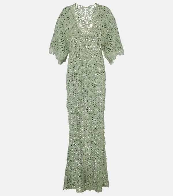 Norma Kamali Obie Cotton-blend Gown
