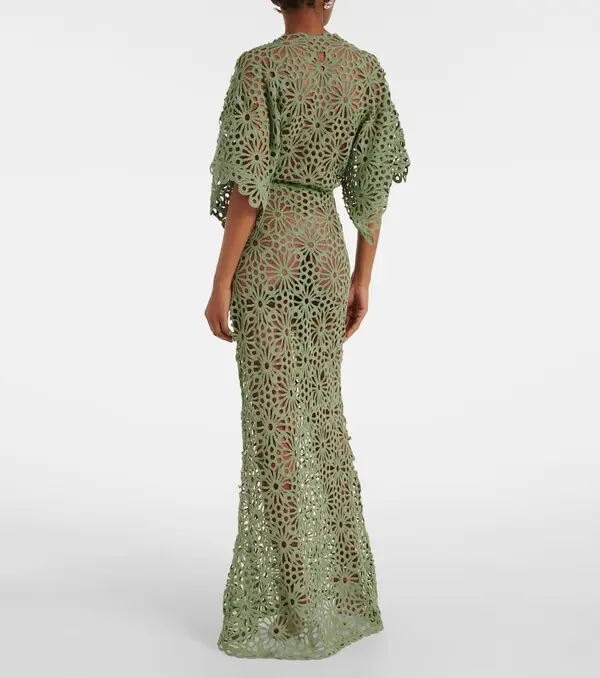 Norma Kamali Obie Cotton-blend Gown