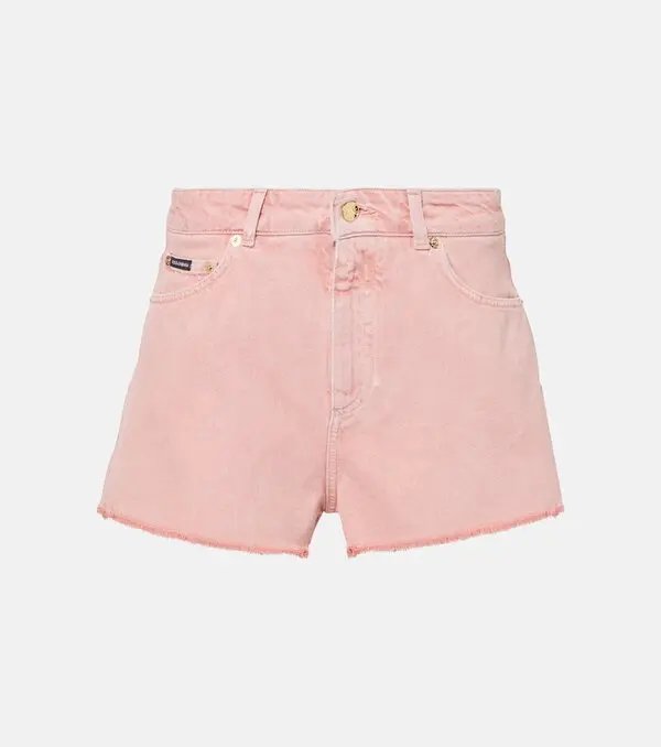 Dolce & Gabbana High-waisted Denim Shorts - Pink