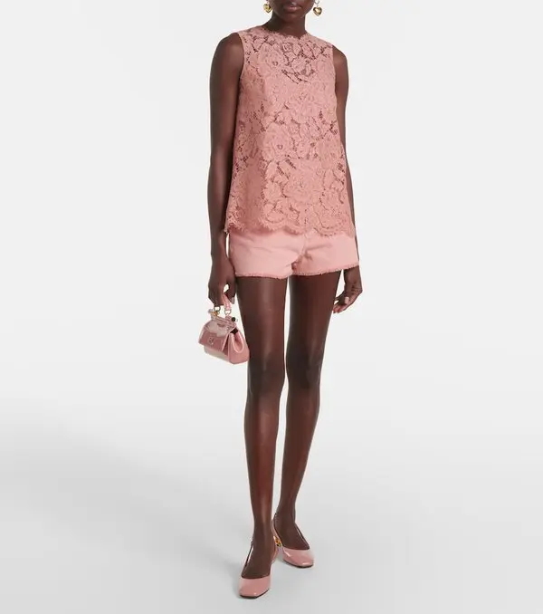 Dolce & Gabbana Denim Shorts - Pink
