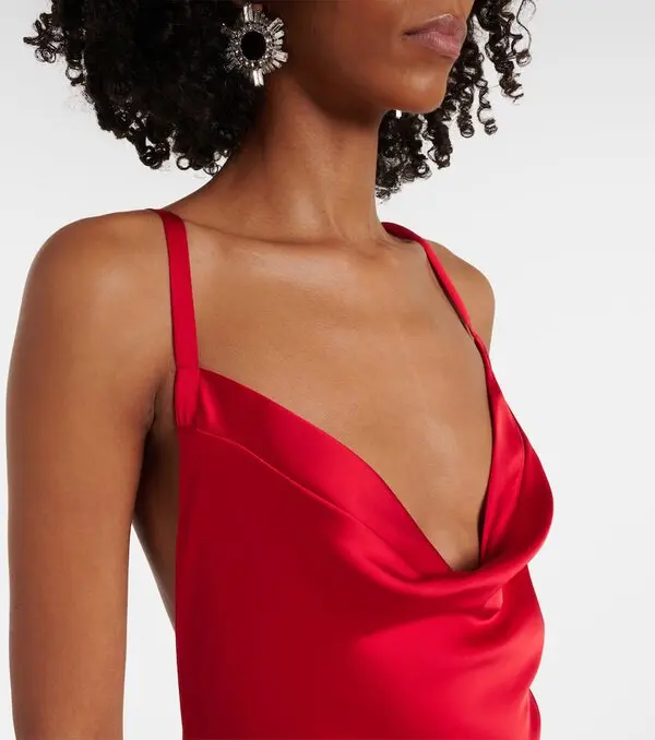 Norma Kamali Open-back Gown