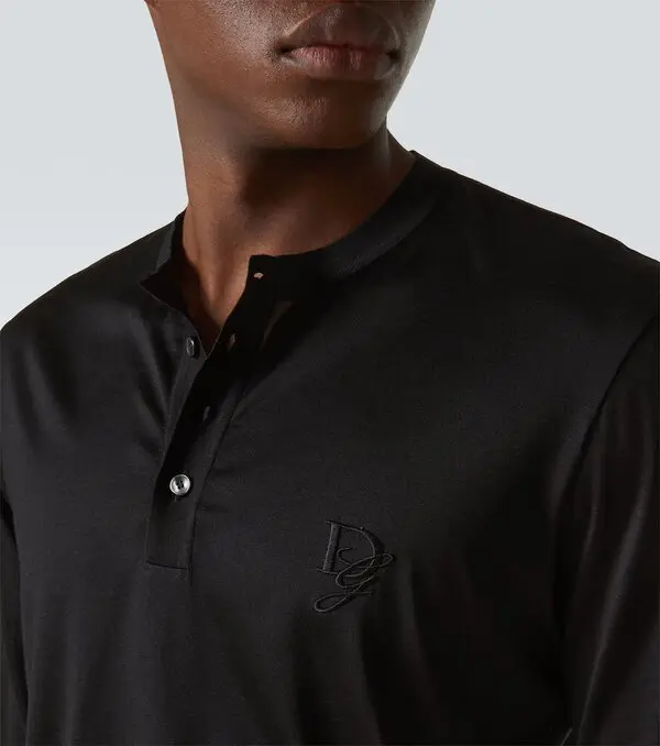 Dolce & Gabbana Silk Henley Shirt