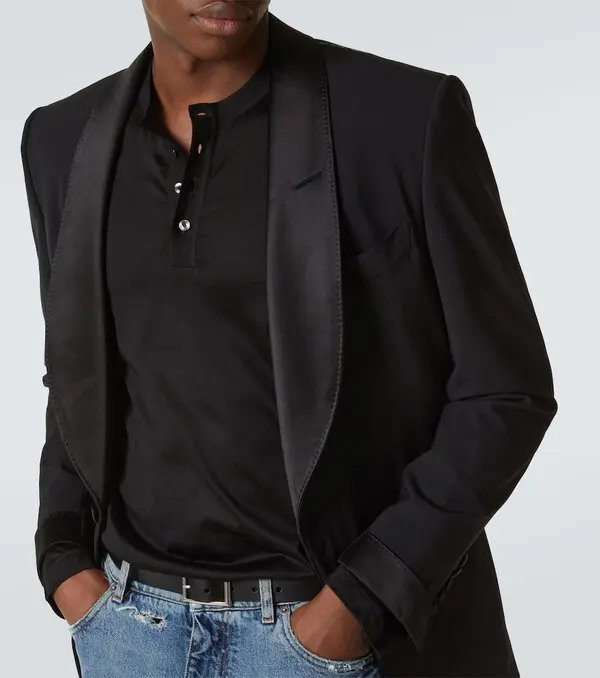 Dolce & Gabbana Silk Henley Shirt