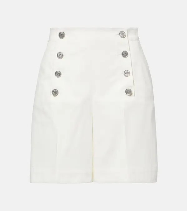 Etro Cotton-blend Shorts - White