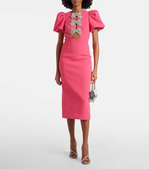 Rebecca Vallance Posey Embellished Midi Dress