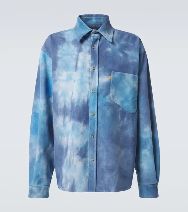 ERL Cotton Corduroy Shirt - Blue