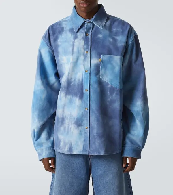 ERL Cotton Corduroy Shirt - Blue