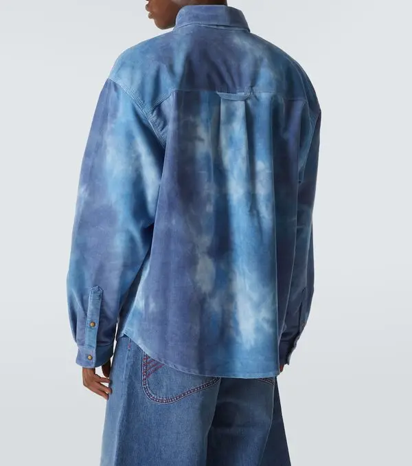ERL Cotton Corduroy Shirt - Blue