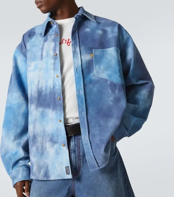 ERL Cotton Corduroy Shirt - Blue