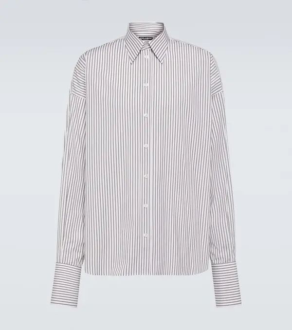 Dolce & Gabbana Striped Cotton Poplin Shirt - Multicoloured