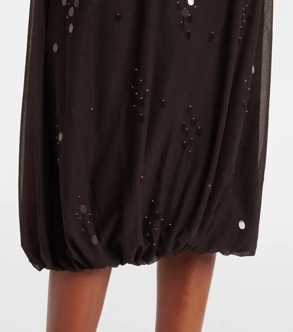 XU ZHI Embellished Midi Skirt