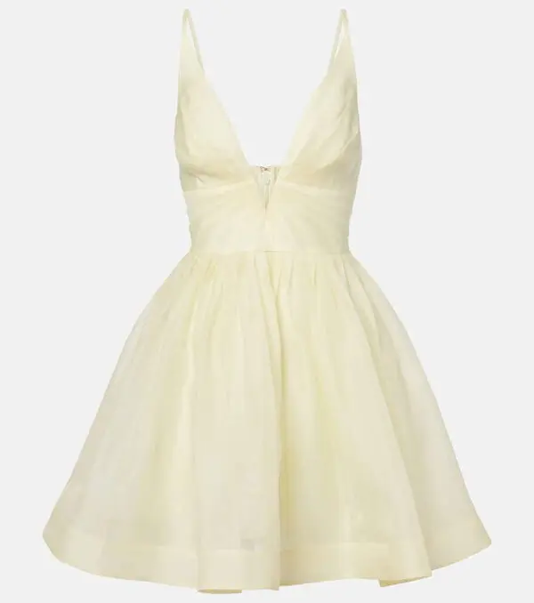 Zimmermann Illuminate Pleated Mini Dress