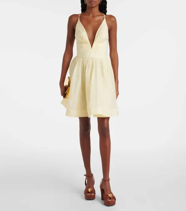 Zimmermann Illuminate Pleated Mini Dress