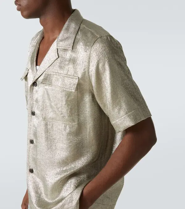 Dries Van Noten Pleated Shirt - Silver