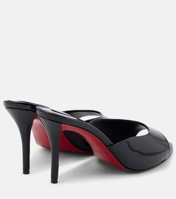 CHRISTIAN LOUBOUTIN Miss Z 80 Patent Leather Mules