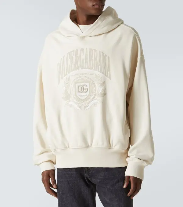 Dolce & Gabbana Embroidered Cotton Hoodie