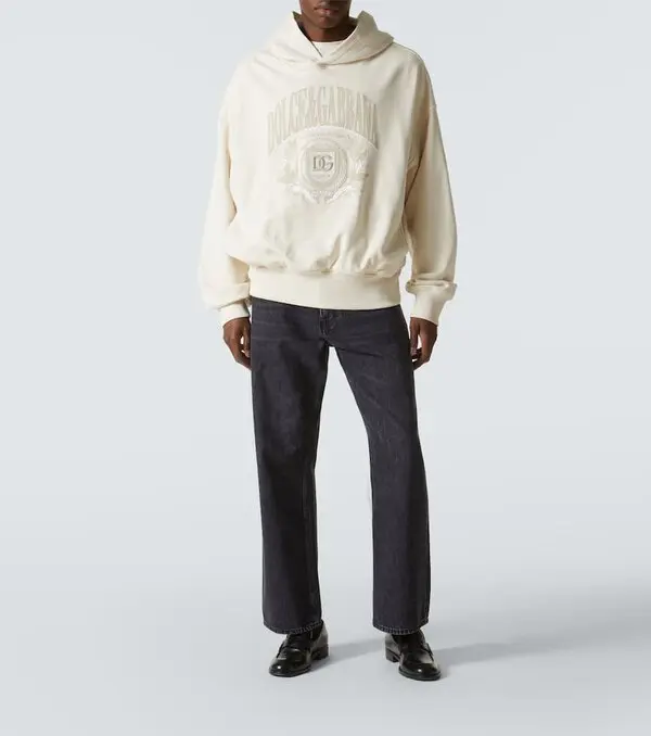 Dolce & Gabbana Embroidered Cotton Hoodie