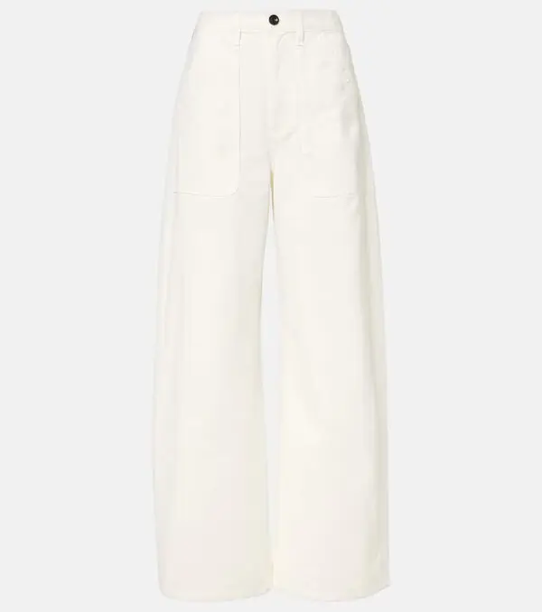 Citizens Of Humanity Ayla High-rise Cotton Cargo Pants - White