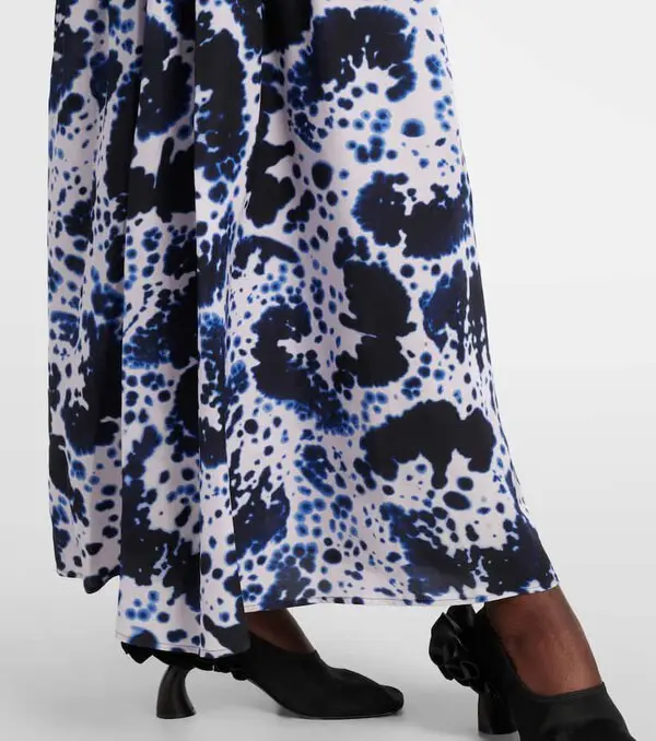 Dries Van Noten Printed Halterneck Maxi Dress
