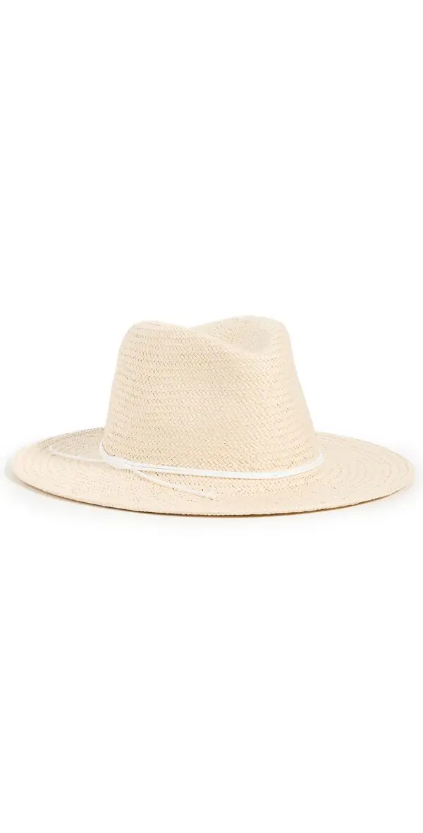 Hat Attack Classic Travel Straw Hat - Natural/white