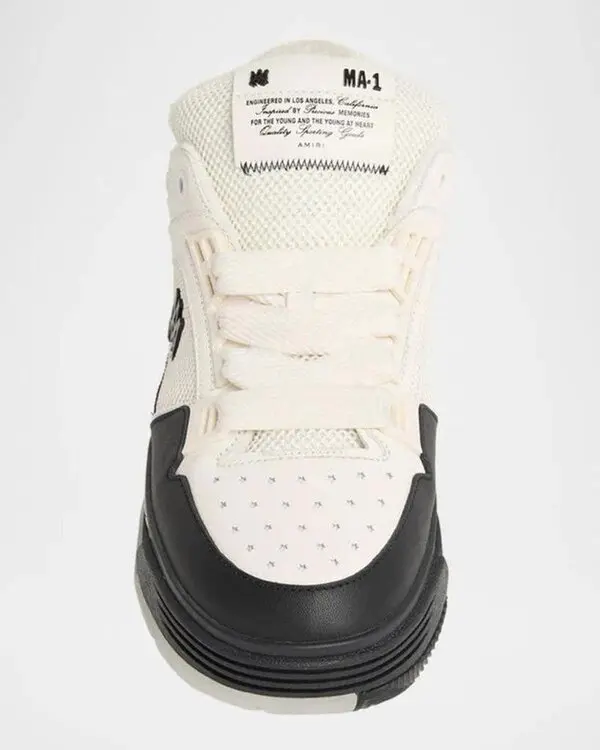 Amiri Ma-1 Chunky Leather Mid-top Sneakers