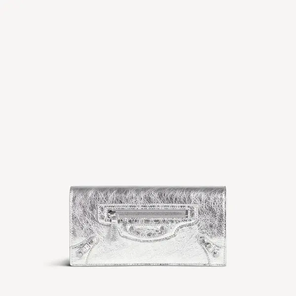 Balenciaga Le City Money Long Wallet - Silver