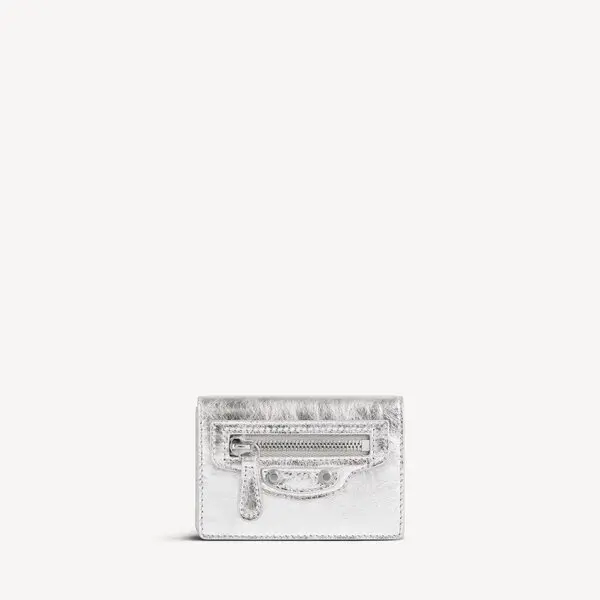 Balenciaga Le City Mini Wallet - Silver
