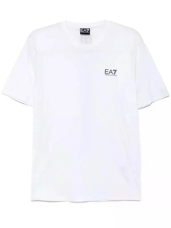 Emporio Armani Logo-print Cotton T-shirt - White
