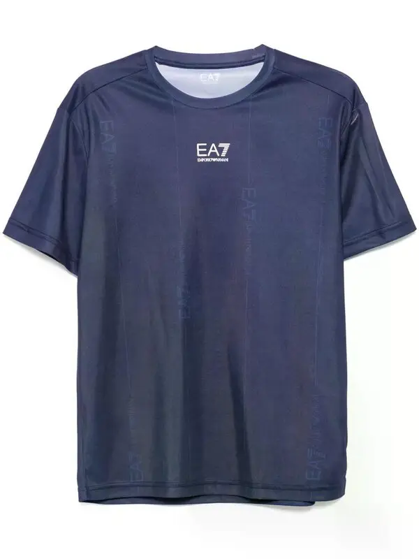 Emporio Armani Logo-print T-shirt - Blue