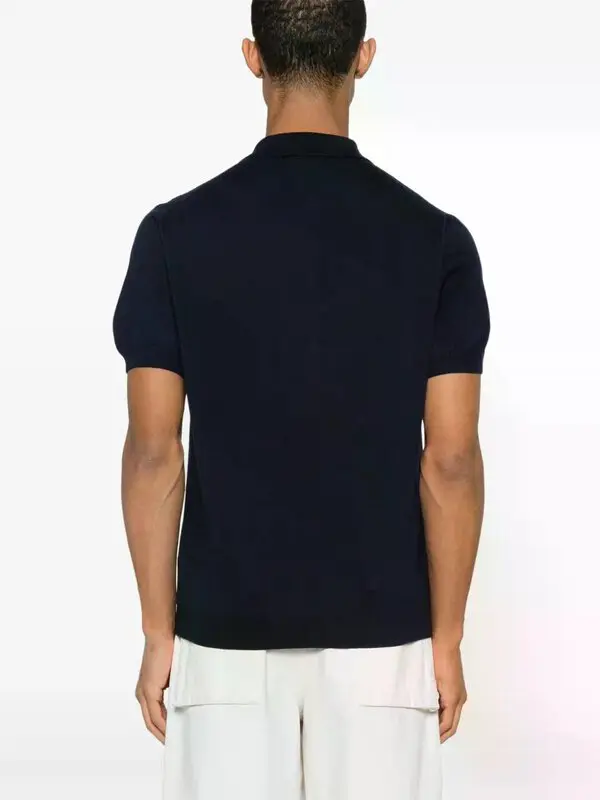 Canali Knitted Polo Shirt