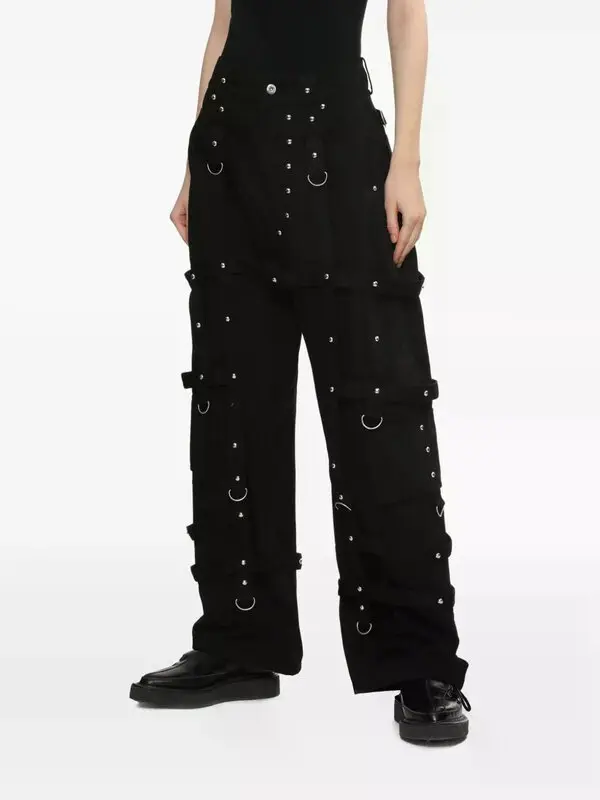 We11Done Studded Cargo Trousers