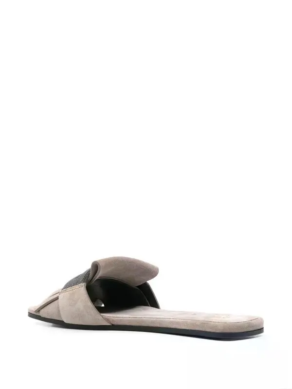Brunello Cucinelli Monili Chain Slides