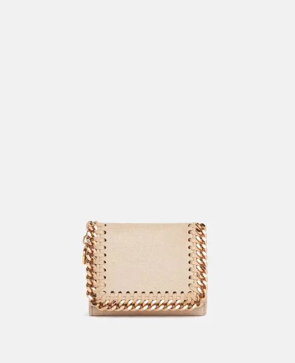 Stella McCartney Falabella Tri-fold Wallet - Clotted Cream