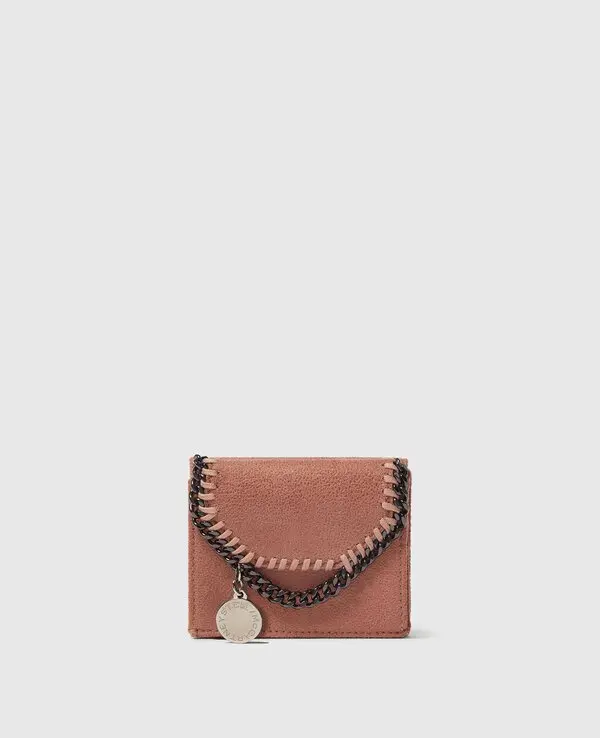 Stella McCartney Falabella Tri-fold Wallet - Sienna