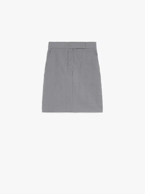 Max Mara Wool Cloth Mini Skirt - Light Grey
