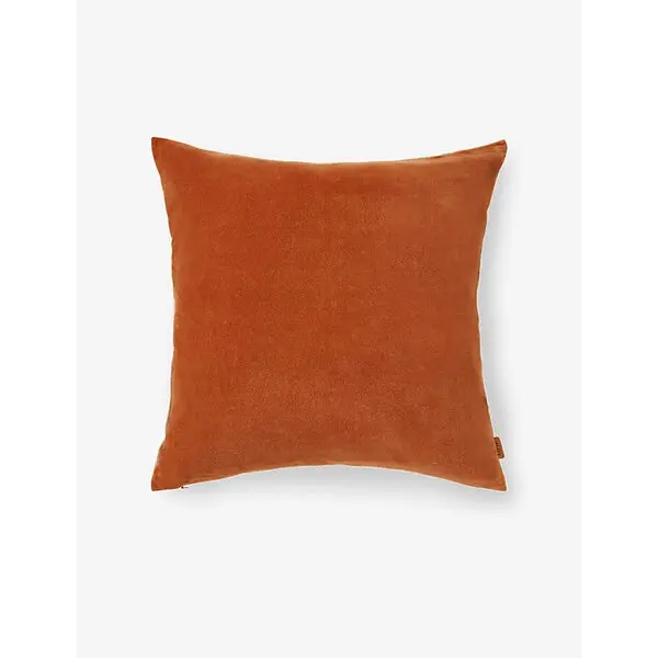FERM LIVING Senti Square Cotton And Linen Cushion 50cm X 50cm - Baked Clay