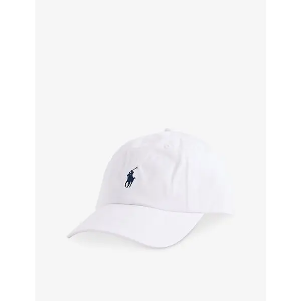 Polo Ralph Lauren Brand-embroidered Cap - White/ Newport Navy