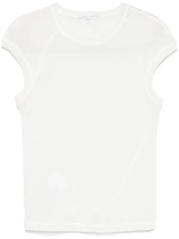 Helmut Lang Twisted Crop Top - White