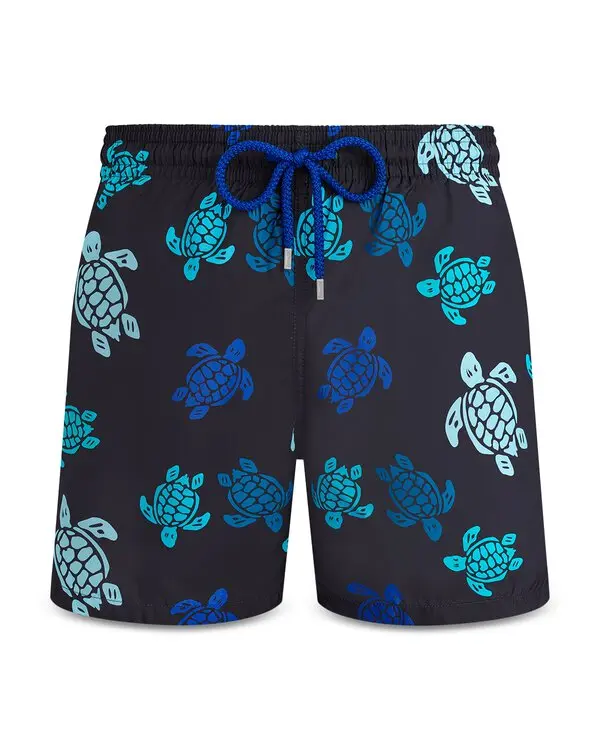 Vilebrequin Mahina Printed Swim Trunks - Black