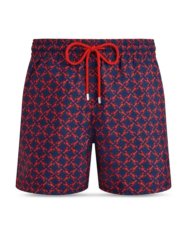 Vilebrequin Mahina Printed Swim Trunks - Navy
