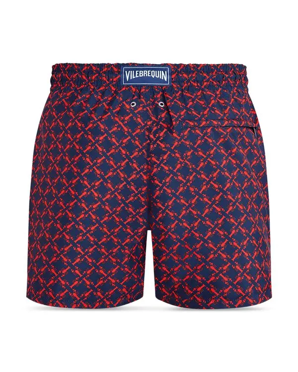 Vilebrequin Mahina Printed Swim Trunks - Navy